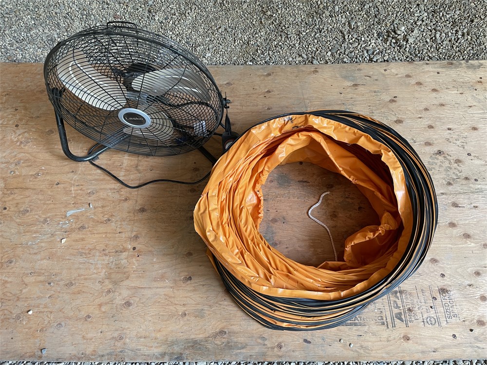 Dunkle Auction Services - LASKO Portable Fan w/ Collapsible Venting Ducting