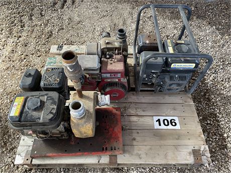 Dunkle Auction Services - (2) Water Pumps & (1) Engine - Untested But ...
