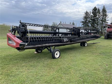 Dunkle Auction Services - 2008 CASE IH 2162 Flex Draper Header w/ 35 Ft ...