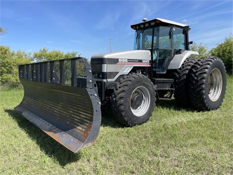Dunkle Auction Services - 1993 WHITE 6195 MFWD Tractor w/ LEON 37-14 ...