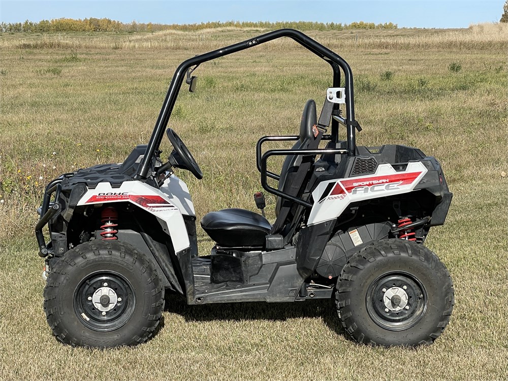 Dunkle Auction Services - 2014 POLARIS SPORTSMAN Ace 325 ATV, Only 341 ...