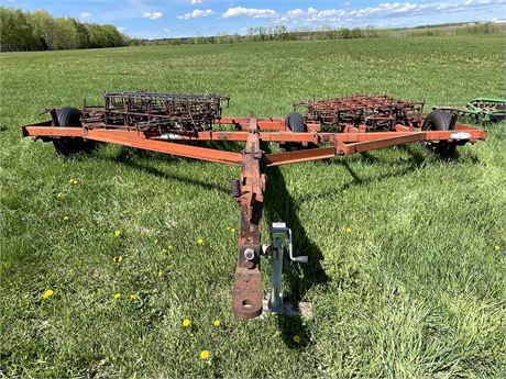 Dunkle Auction Services - EDWARDS 20 Ft. Diamond Harrow Bar, (2) Rows ...