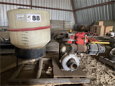 Dunkle Auction Services - Homemade Chem Tank & Pump Unit