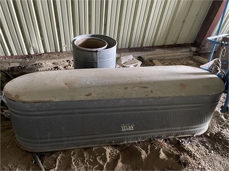 Dunkle Auction Services - 8 Ft. Long x 30" Wide Westeel Water Trough ...