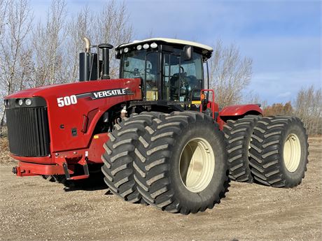 Dunkle Auction Services - 2016 VERSATILE 500 4WD Tractor, ONLY 2,201 ...