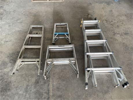 Dunkle Auction Services - Quantity of (3) Step Ladders & (1 ...