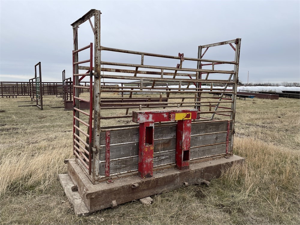 Dunkle Auction Services Inc. - WW Livestock Weigh Scale w/ Skid & Weights