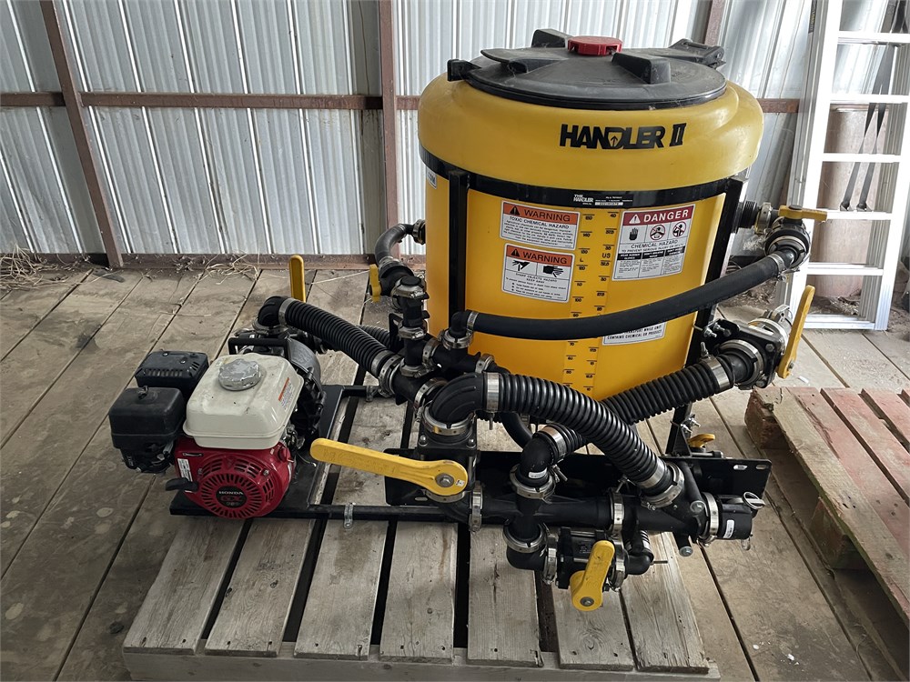 Dunkle Auction Services - CHEM HANDLER II w/ Hoses & Honda GX160 Motor ...