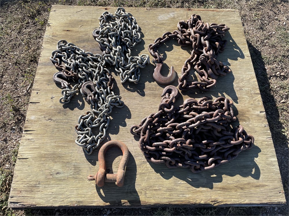 Dunkle Auction Services - Quantity of (4) Heavy Duty Logging Chains ...