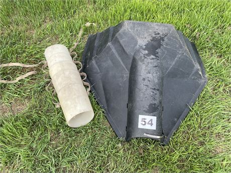 Dunkle Auction Services - Black Poly Grain Auger Hopper & Auger Spout