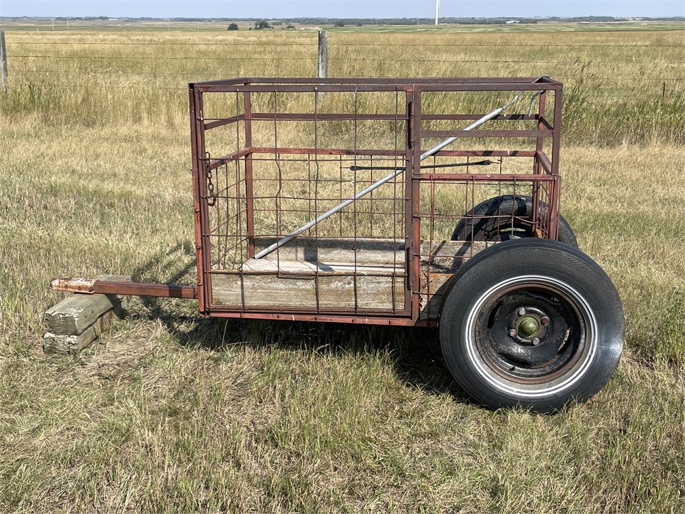 Dunkle Auction Services Inc. - ATV Trail Type Calf Trailer W/ Calf ...